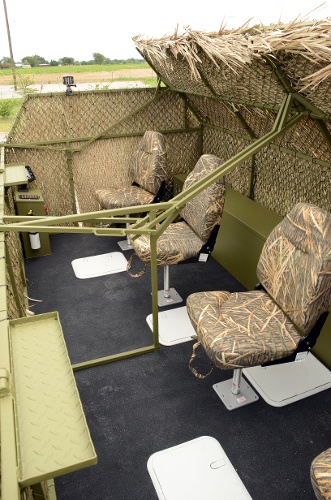 Duck blind placement for a successful hunt.