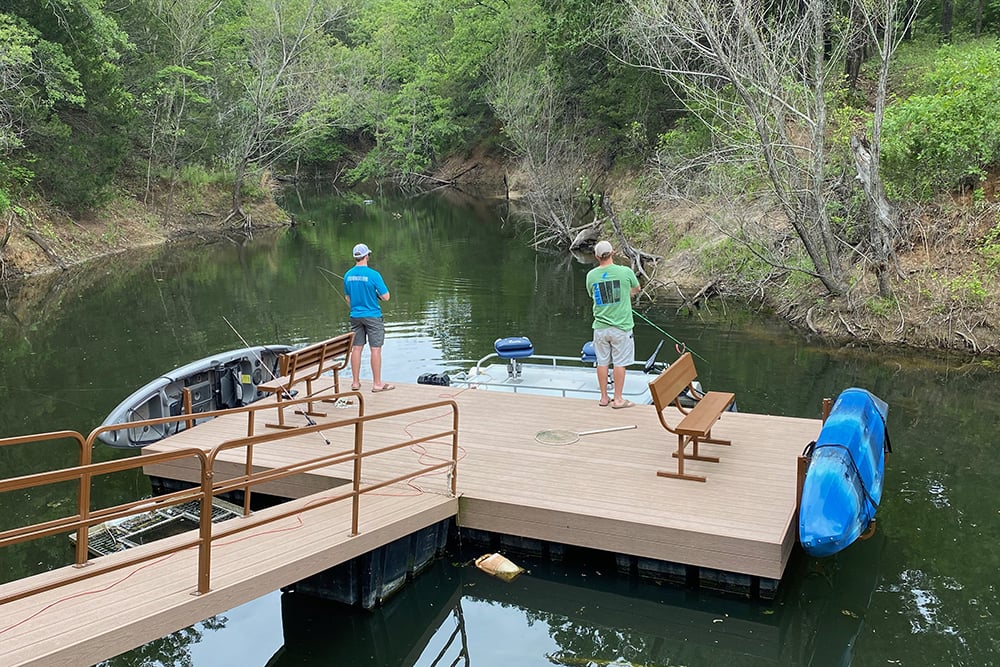 Enhancing Bank Fishing with Floating Docks